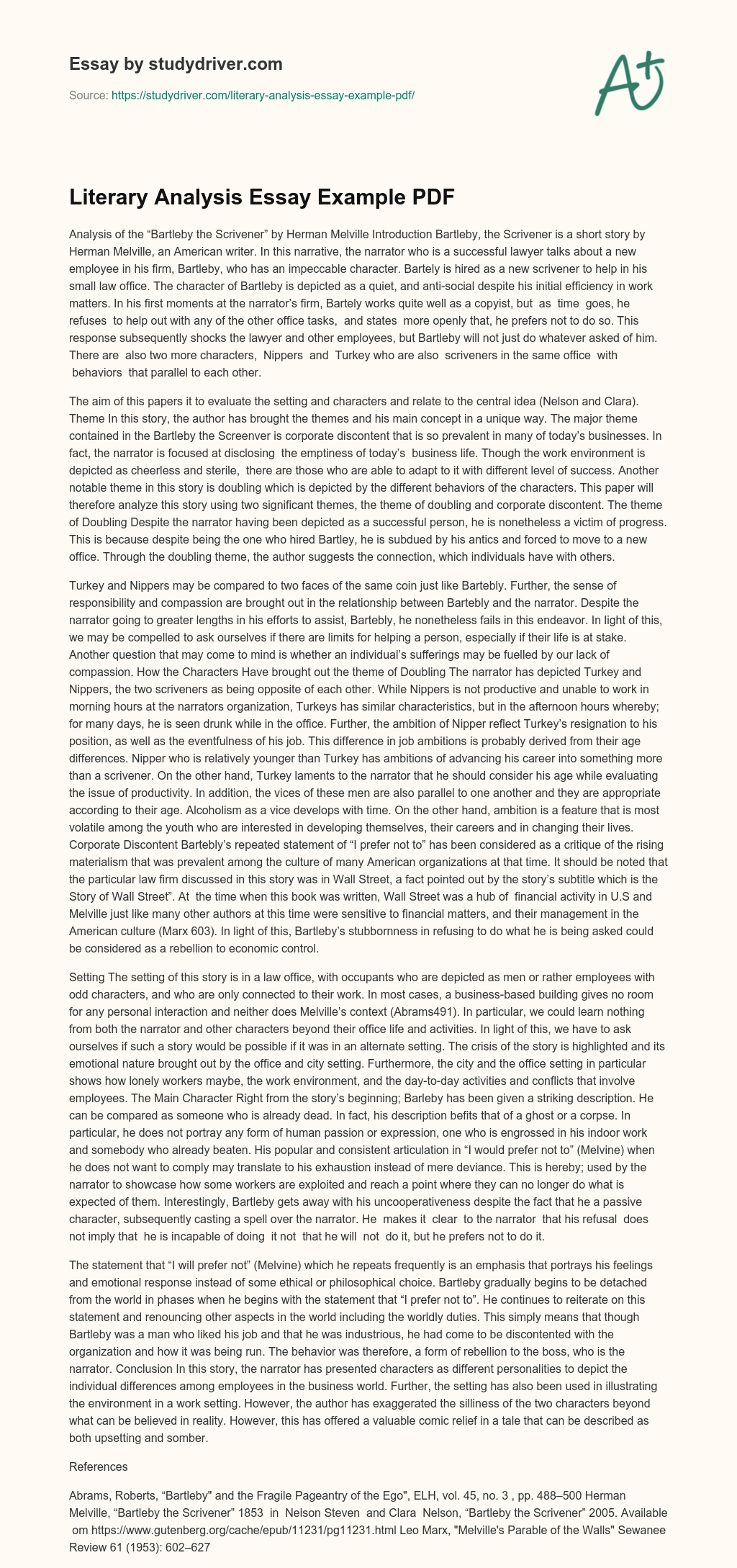  Literary Analysis Essay Sample Othello Literary Analysis Essay 